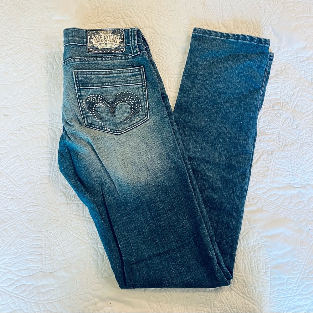 Rare Vtg 2002 Denim Jeans Studio Low Rise Boot Cut Je… - Gem
